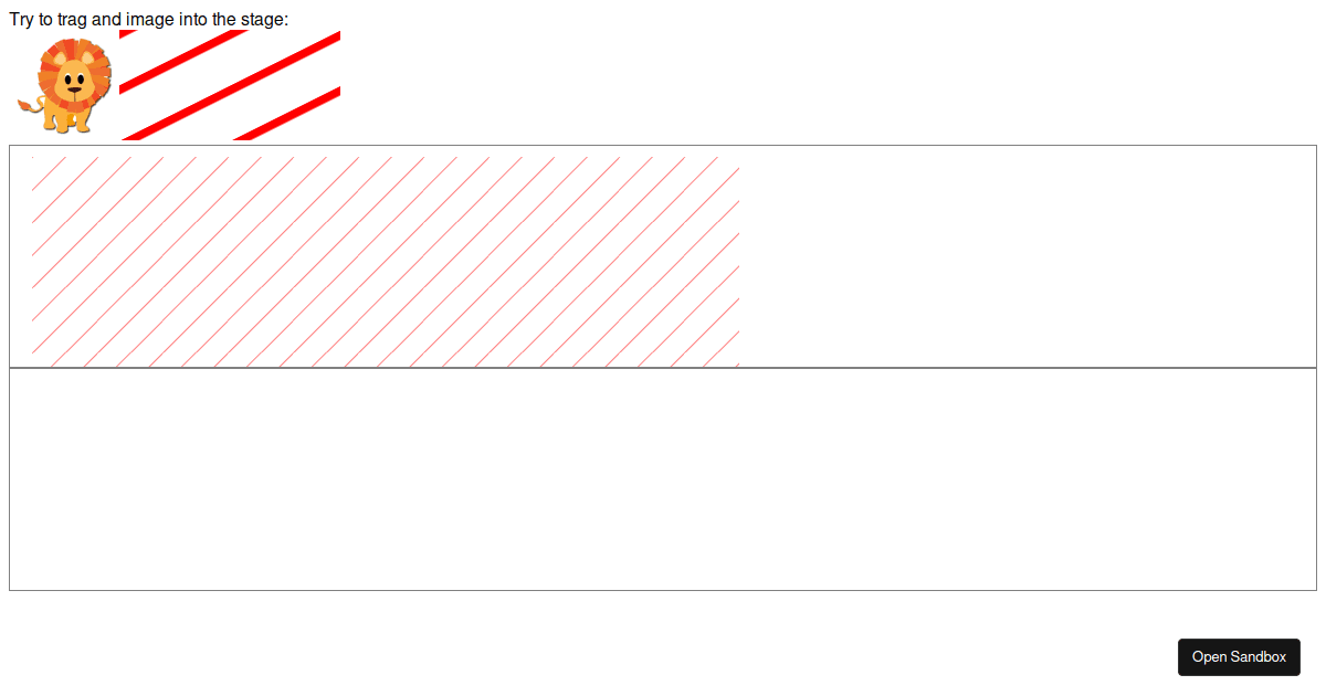 react konva hatching and lion - Codesandbox