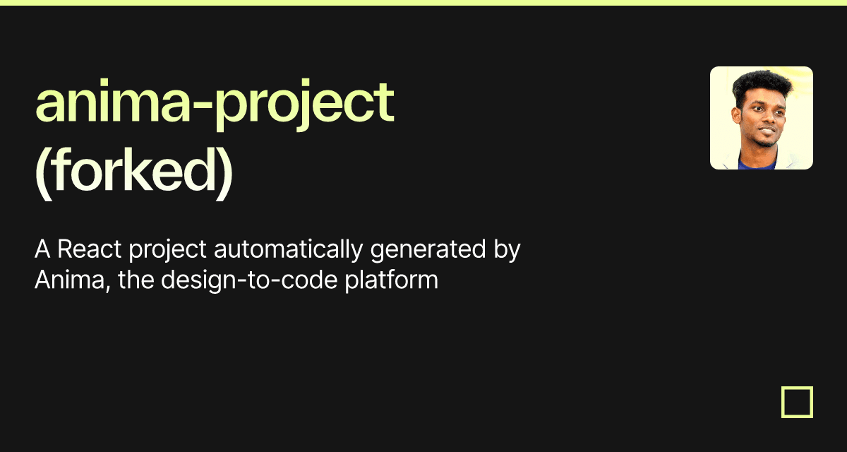 anima-project (forked) - Codesandbox