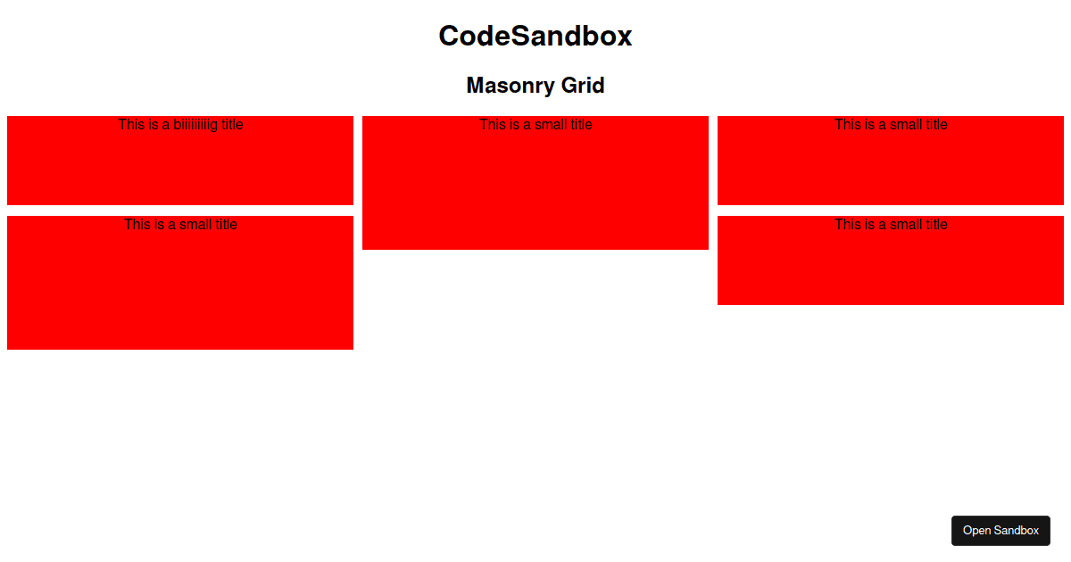 Masonry-grid - Codesandbox