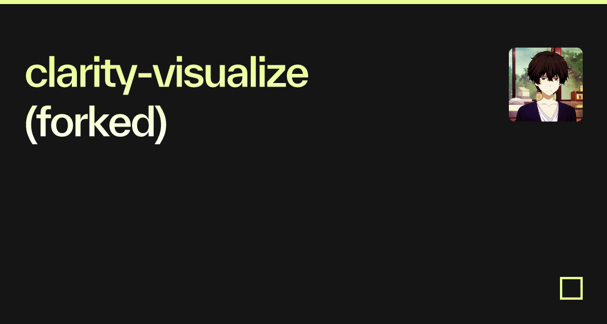 clarity-visualize (forked) - Codesandbox