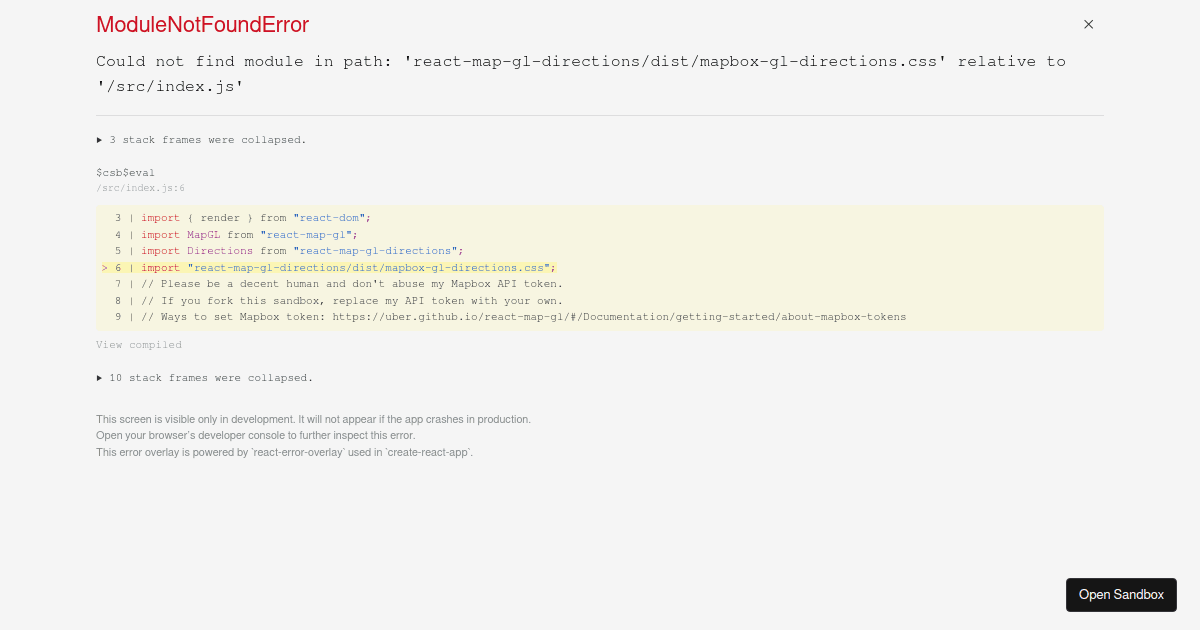 react-map-gl-directions example (forked) - Codesandbox react-map-gl-directions example (forked) - Codesandbox