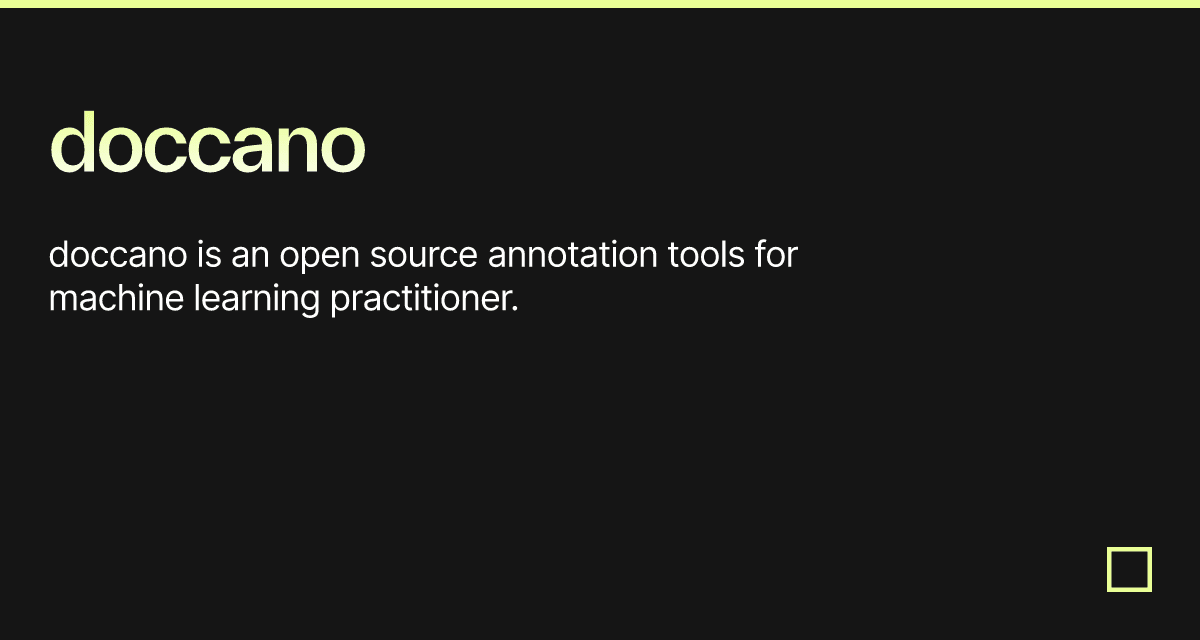 doccano - Codesandbox