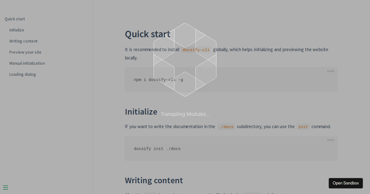 docsify-template - Codesandbox