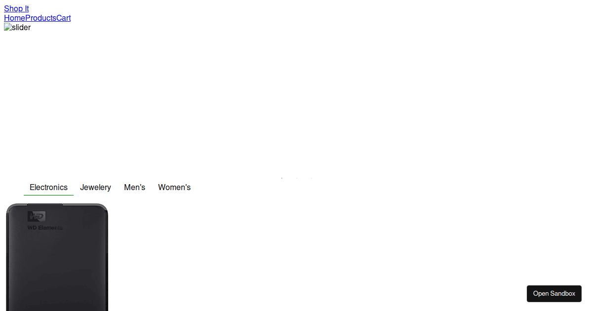 shop-it - Codesandbox