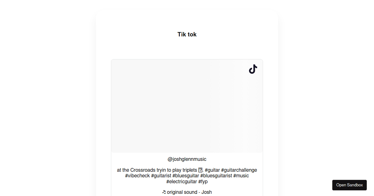 tiktok-embed-videos - Codesandbox