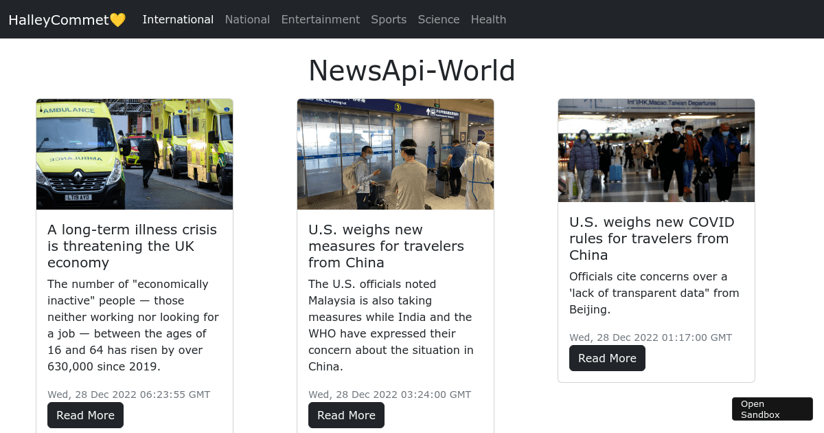 newsapi - Codesandbox