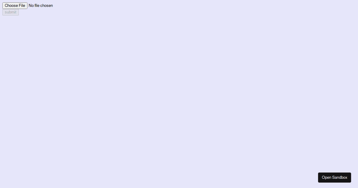 Formik File Upload Example Codesandbox
