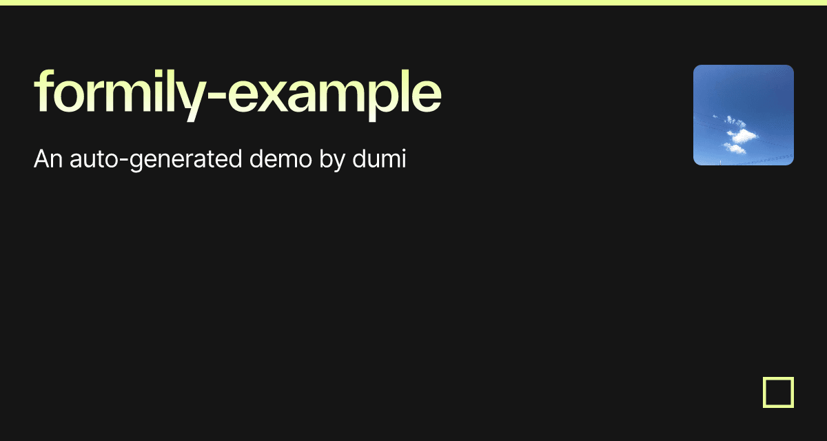 formily-example - Codesandbox