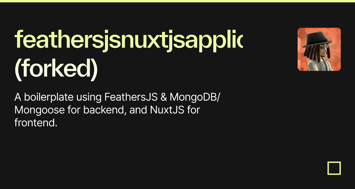 feathersjsnuxtjsapplication (forked) - Codesandbox