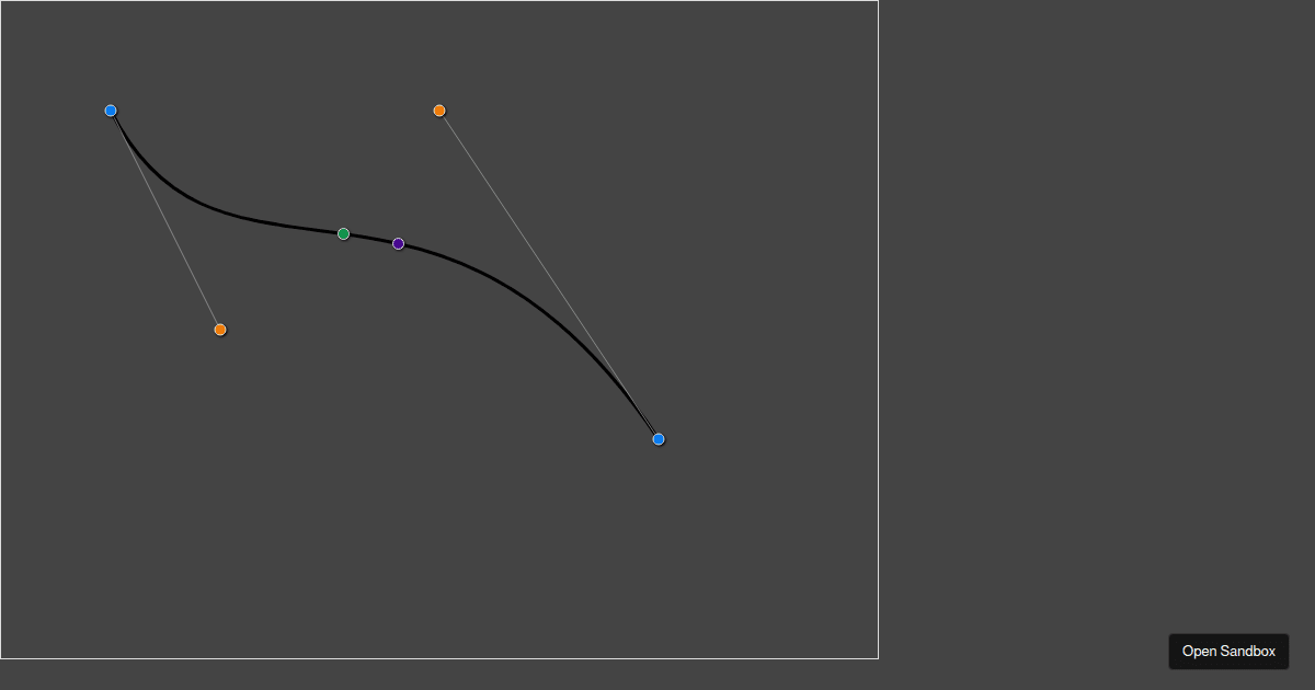 svg bezier - Codesandbox