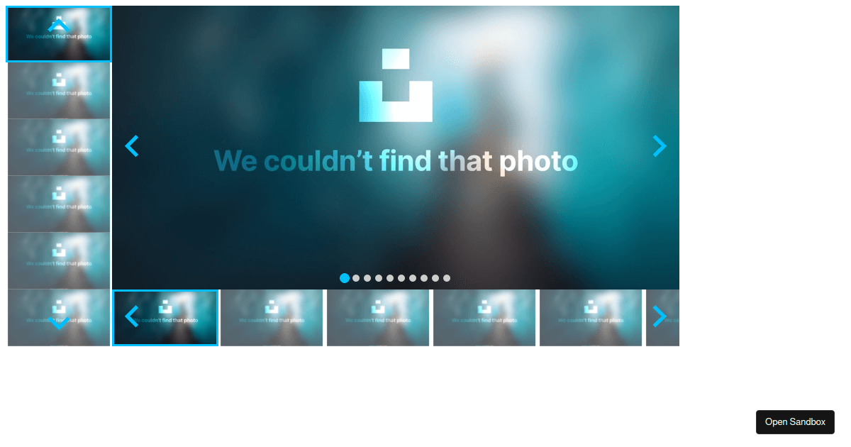 Thumbnails - Codesandbox