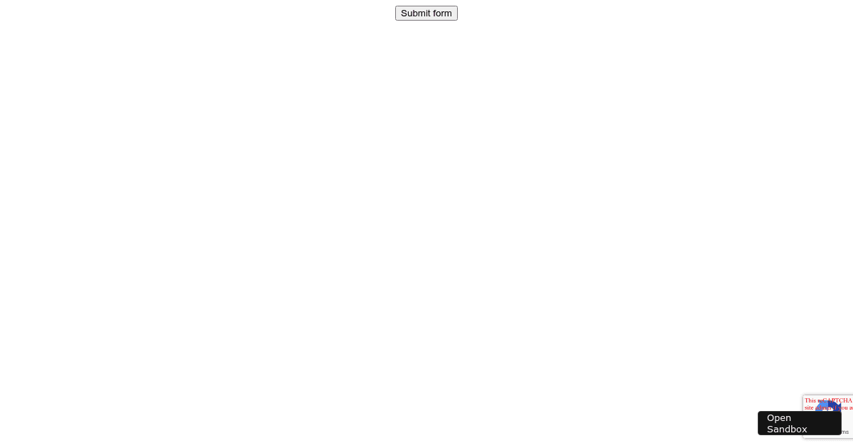 Reaptcha Getresponse Returns Empty String Codesandbox