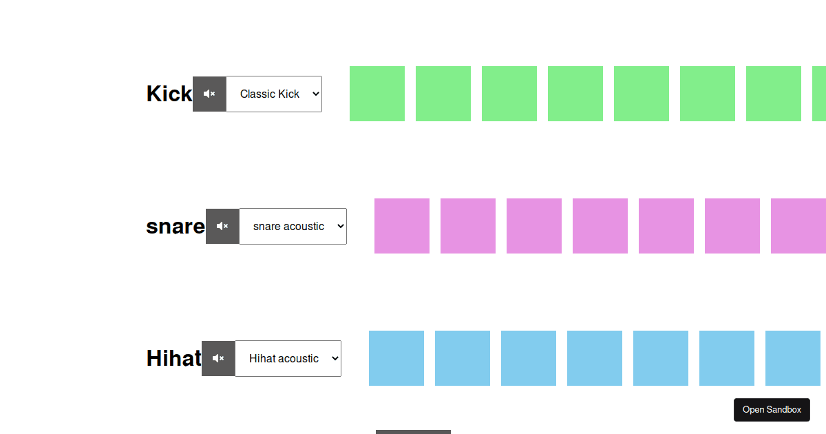 beat maker - Codesandbox
