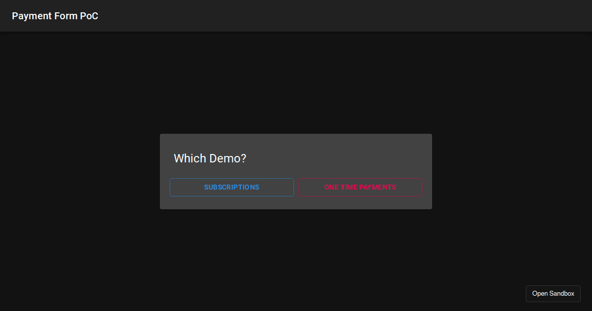 payment-form-poc - Codesandbox