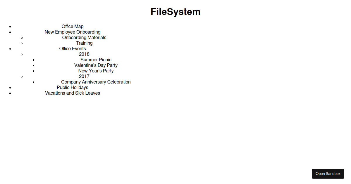 File-system - Codesandbox