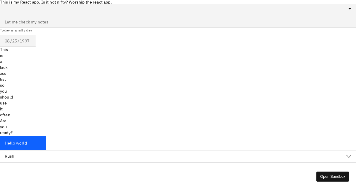 carbon-components-react - Codesandbox