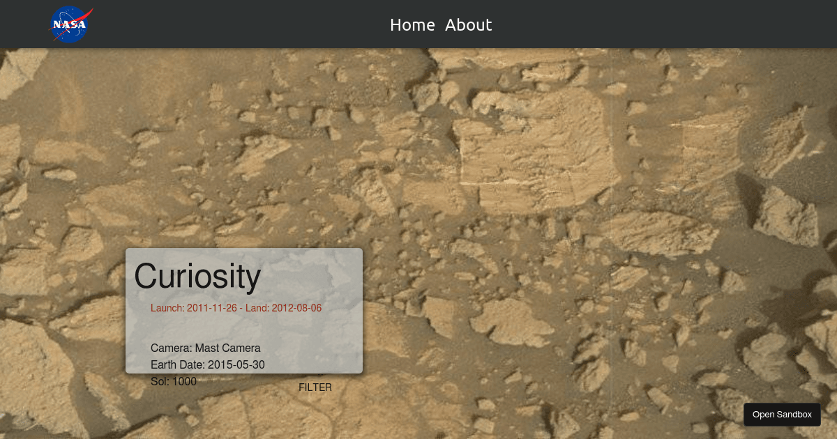 Mars Scout - Codesandbox