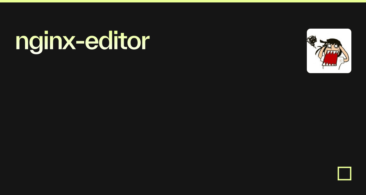 nginx-editor - Codesandbox