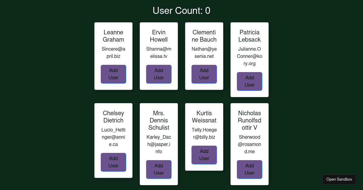 React Assignment-4 - Codesandbox
