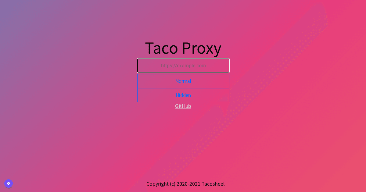Taco Proxy (forked) - Codesandbox