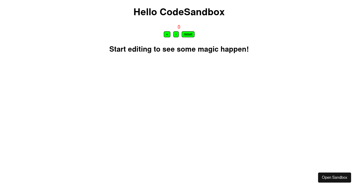React Counter Codesandbox 4340