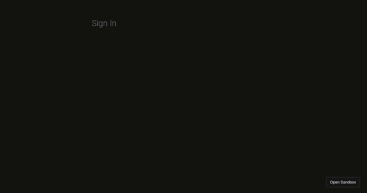 react-login-form (forked) - Codesandbox