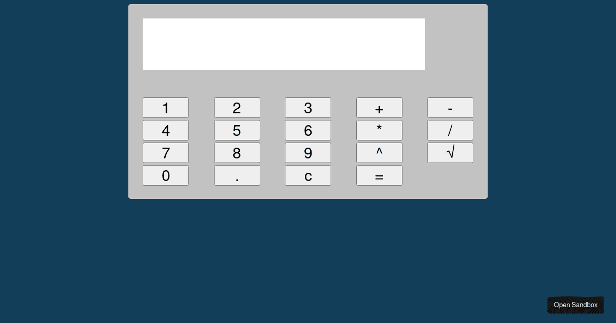 calculadora - Codesandbox