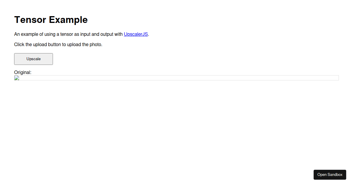 tensor - Codesandbox