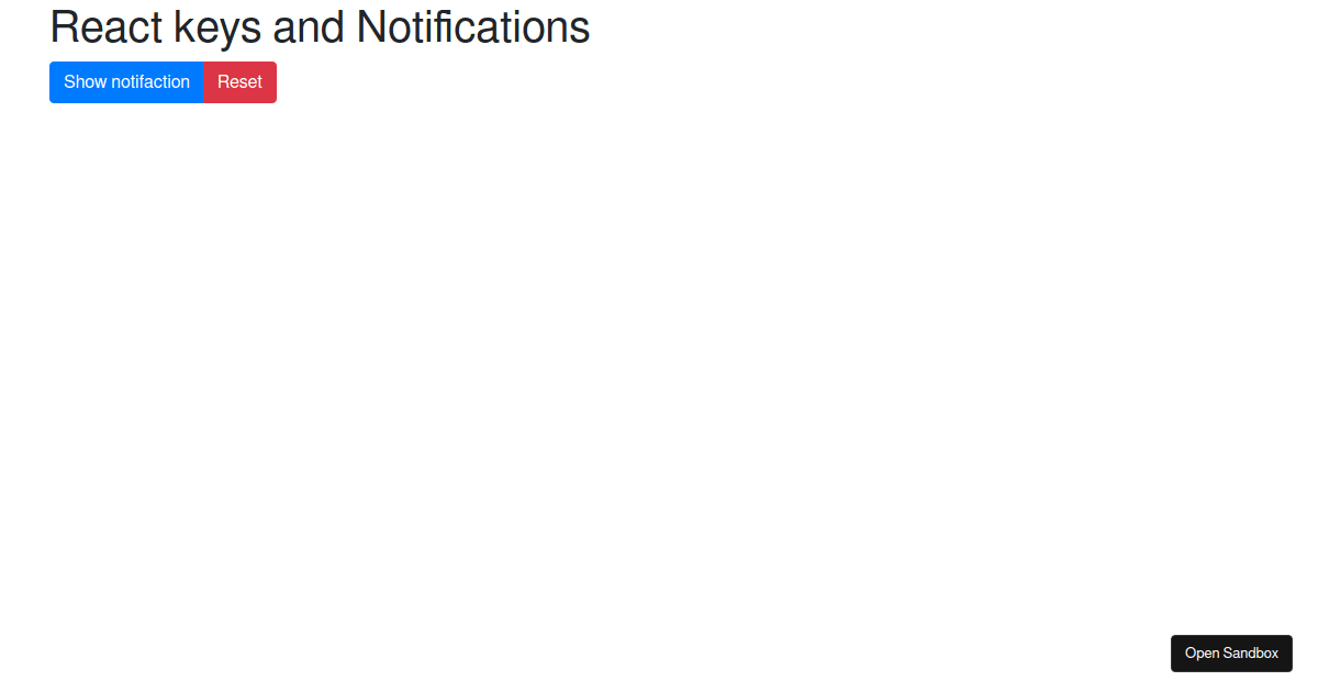 react-key-single-element - Codesandbox