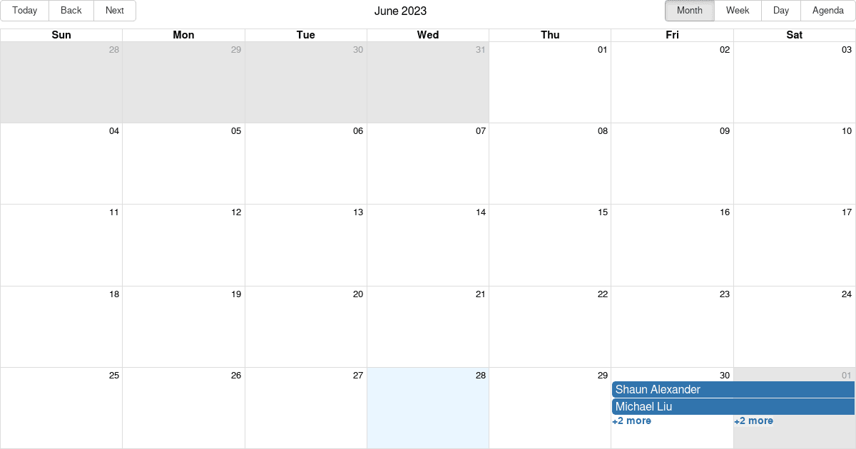 React-Big-Calendar Example (forked) - Codesandbox React-Big-Calendar Example (forked) - Codesandbox