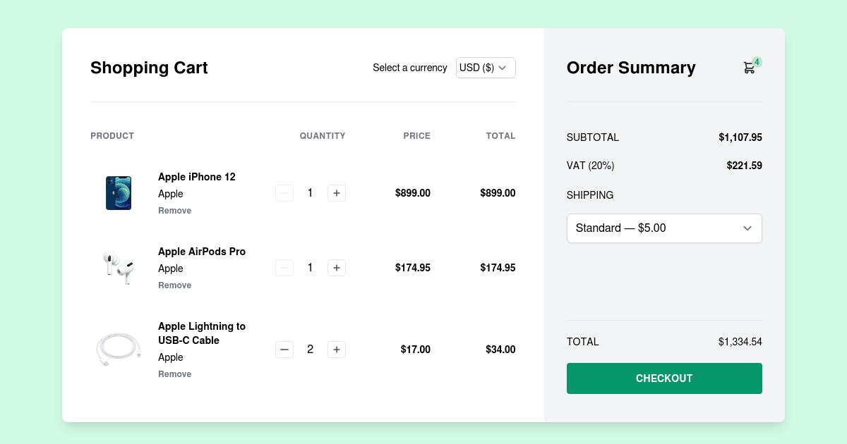 @dinero.js/example-cart-vue - Codesandbox