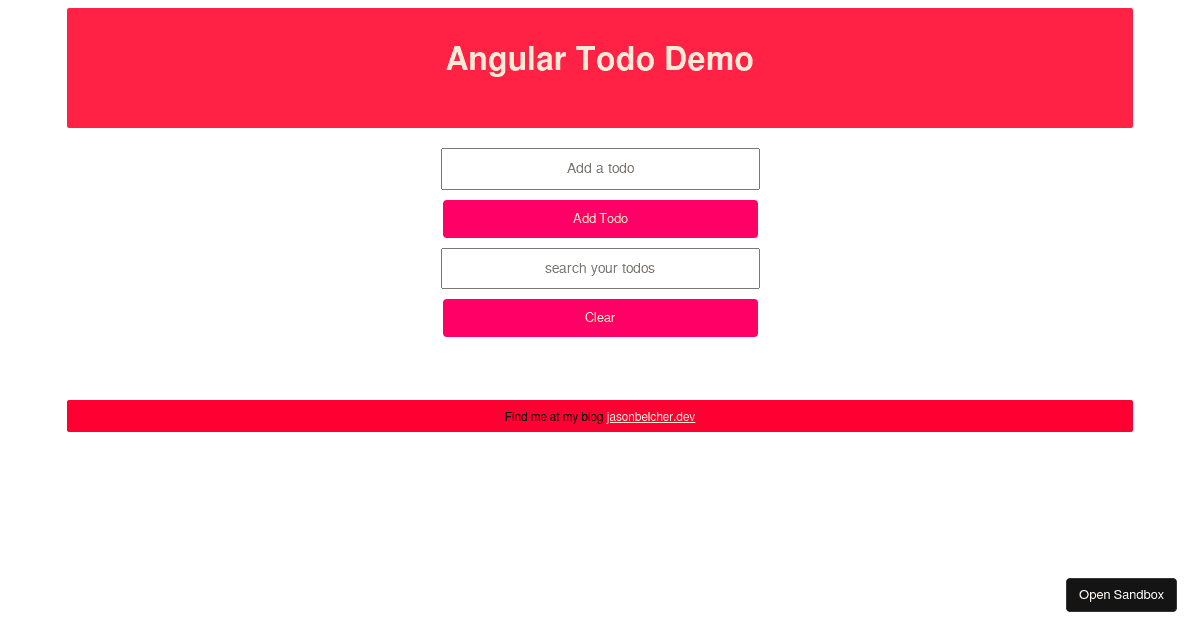 angular - Codesandbox