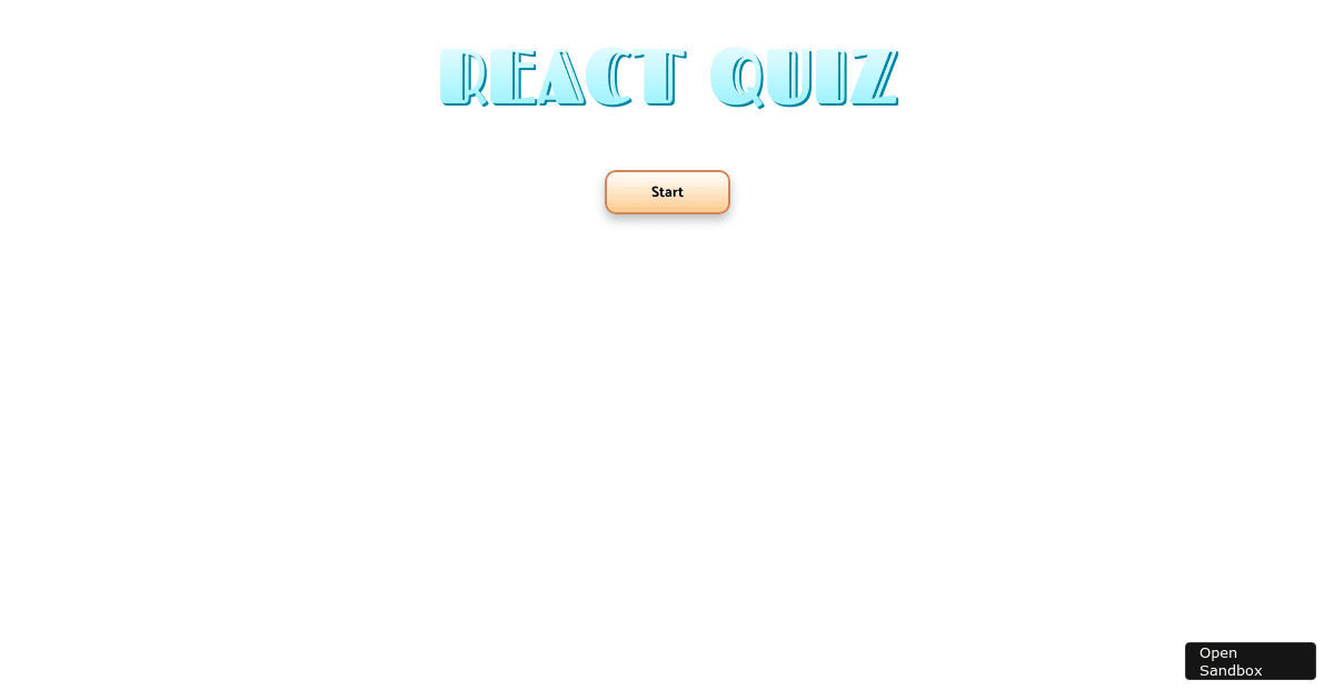 react-quiz - Codesandbox