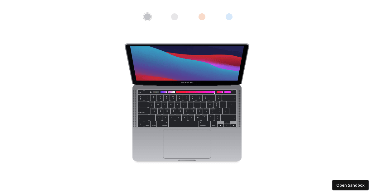 MacBook HTML/CSS only - Codesandbox