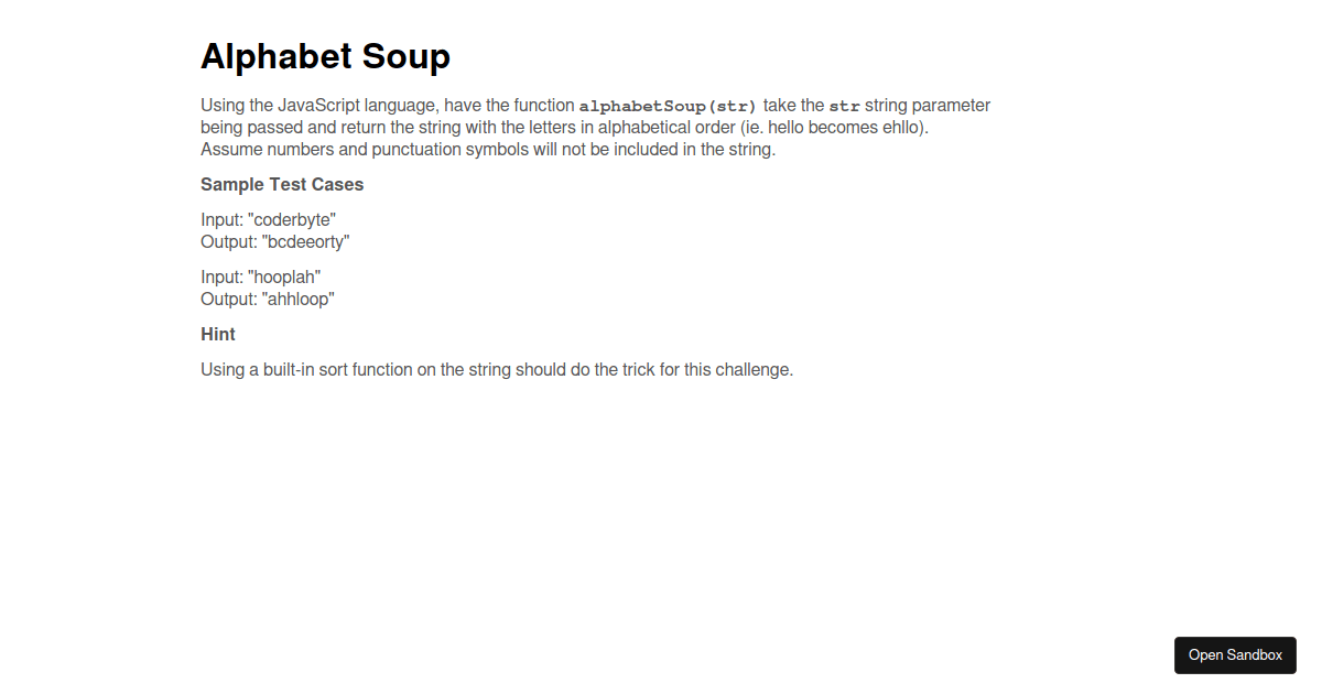 alphabet-soup - Codesandbox