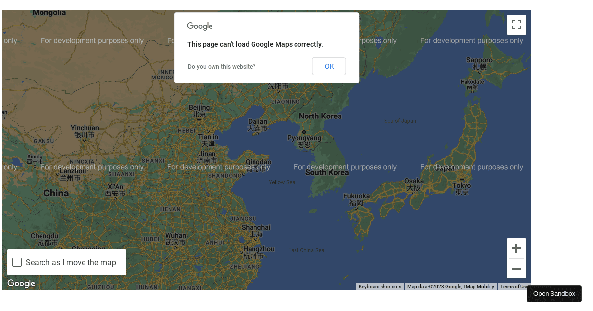 geo-demo-app - Codesandbox
