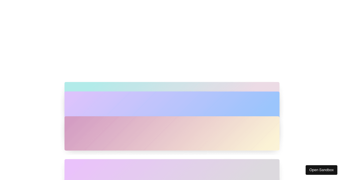 Spring List Reordering Codesandbox