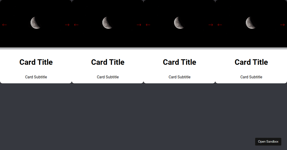 Card Slider - Codesandbox