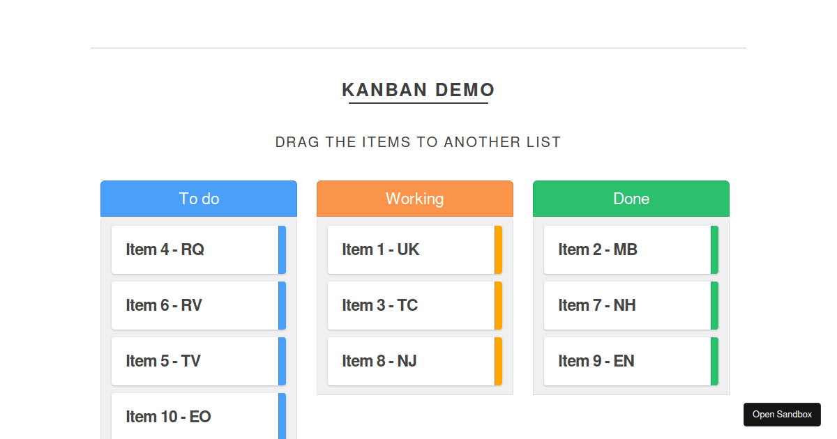 muuri-react - kanban - Codesandbox