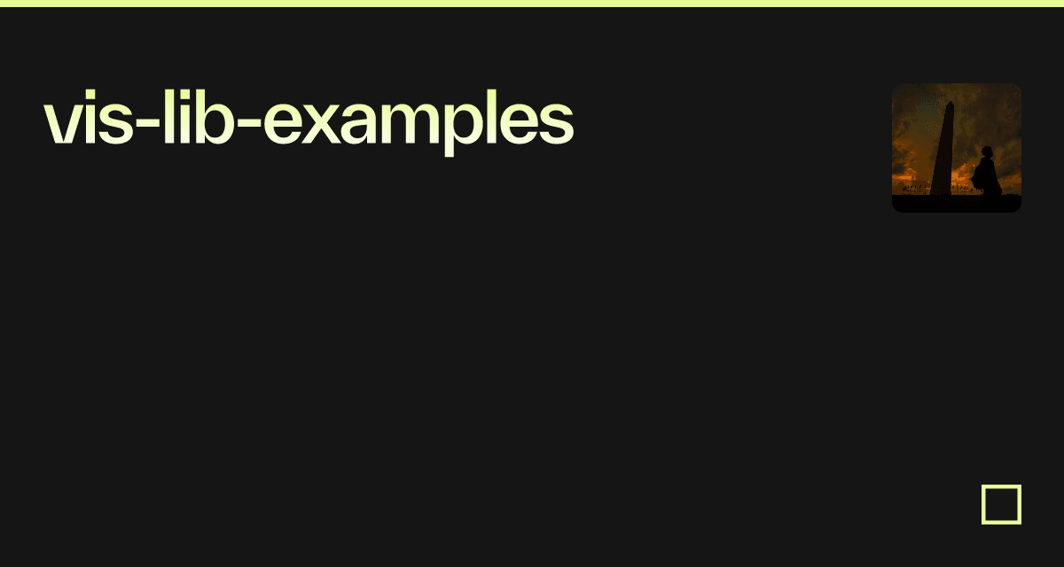 vis-lib-examples - Codesandbox