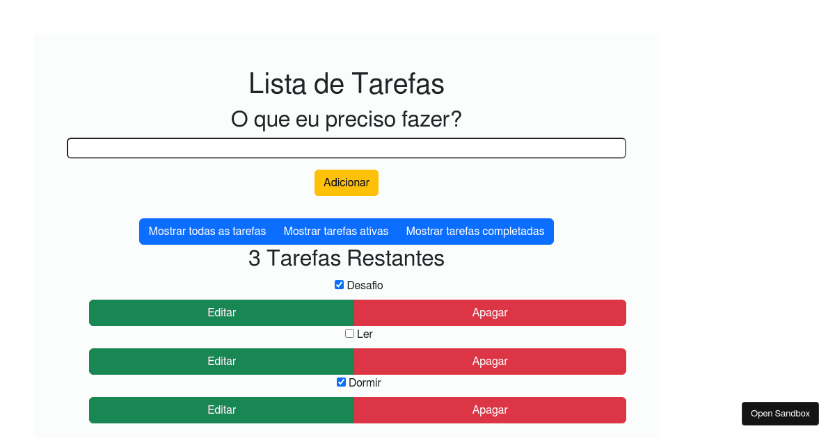 lista-de-tarefas - Codesandbox
