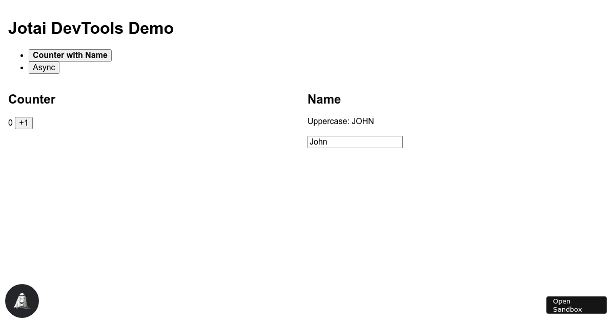 jotai-devtools-demo-with-location - Codesandbox