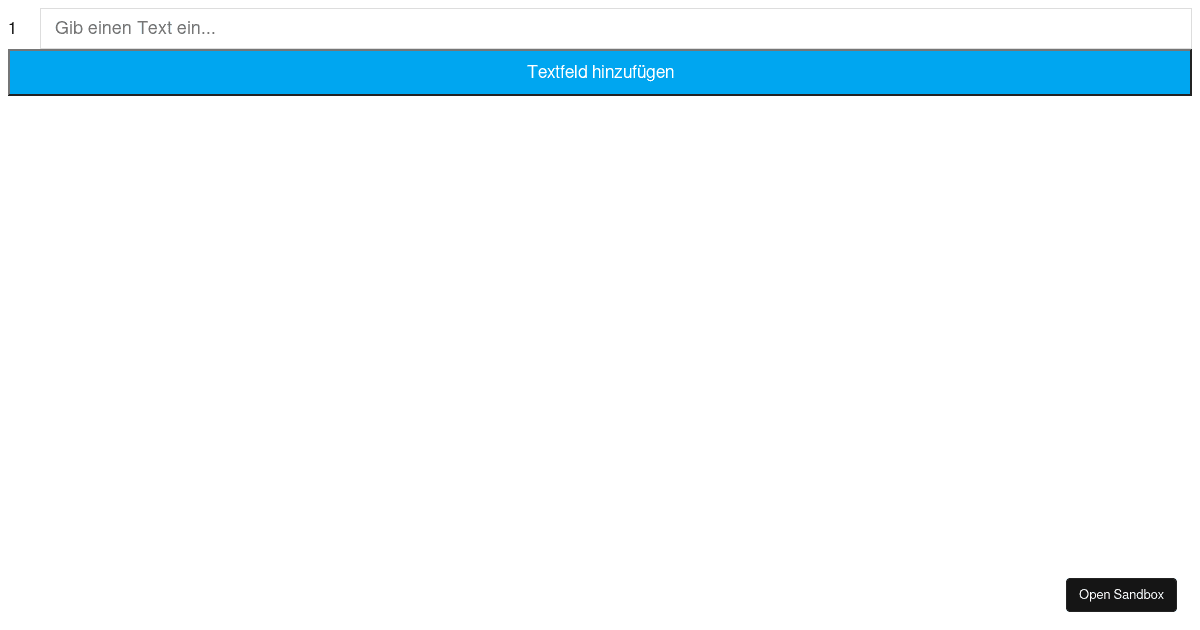 React Interactive List Example Forked Codesandbox