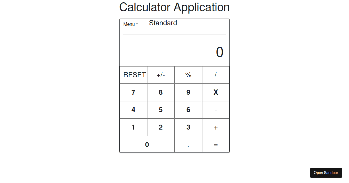 React-Calculator - Codesandbox