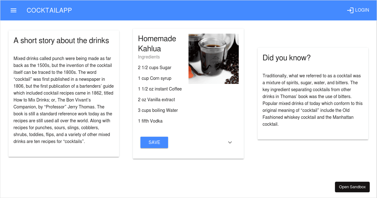 PRIMA VERSIONE CODICE CON COMMENTI - Codesandbox