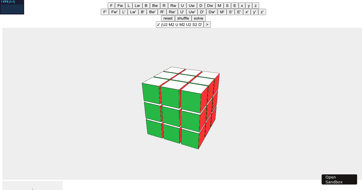 rubiks-cube (forked) - Codesandbox