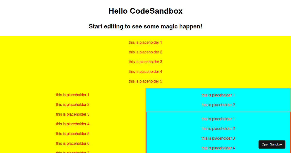 sticky-scroll - Codesandbox
