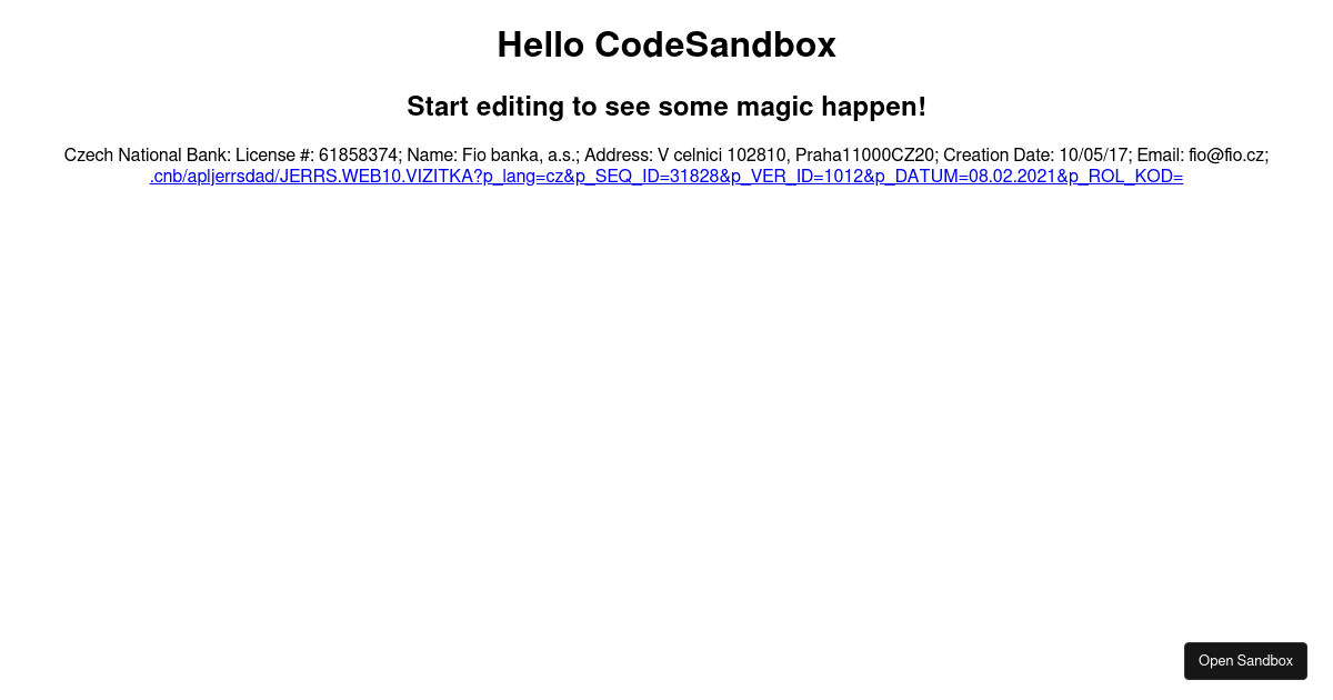 sad-haibt-zpj67 - Codesandbox