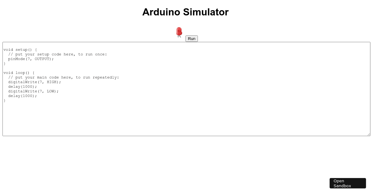Arduino Simulator Js Forked Codesandbox