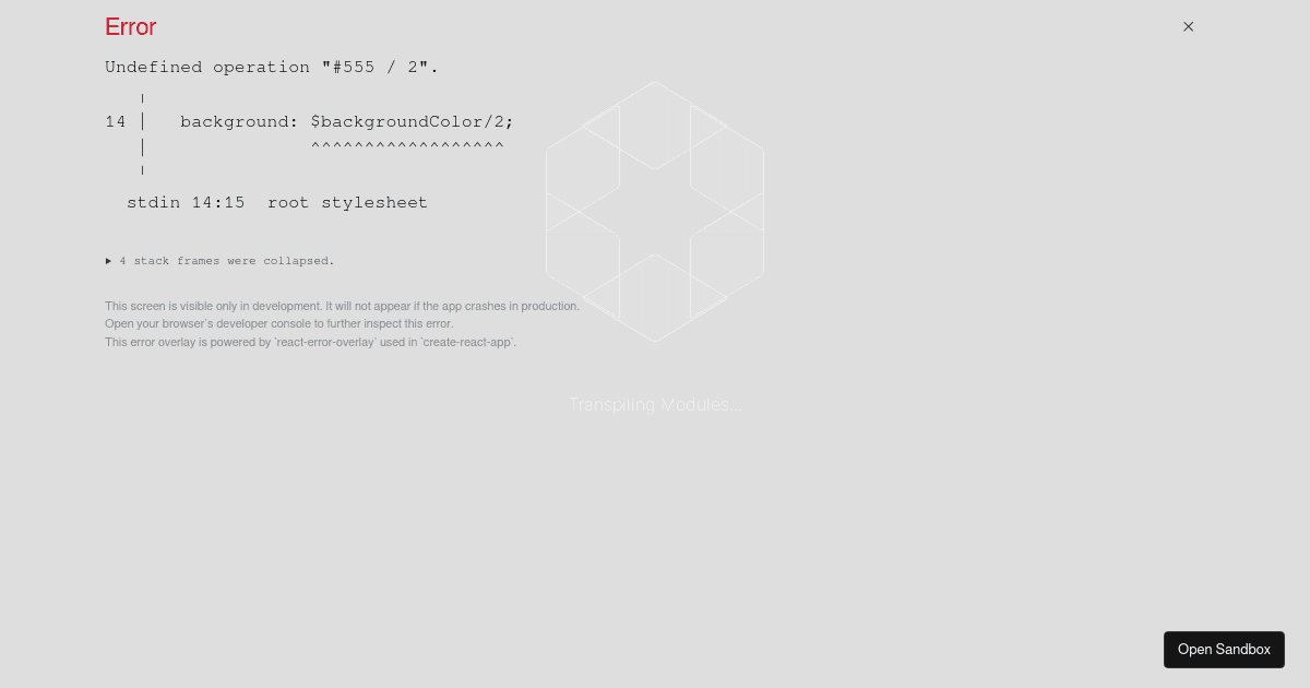 Starter Code Codesandbox
